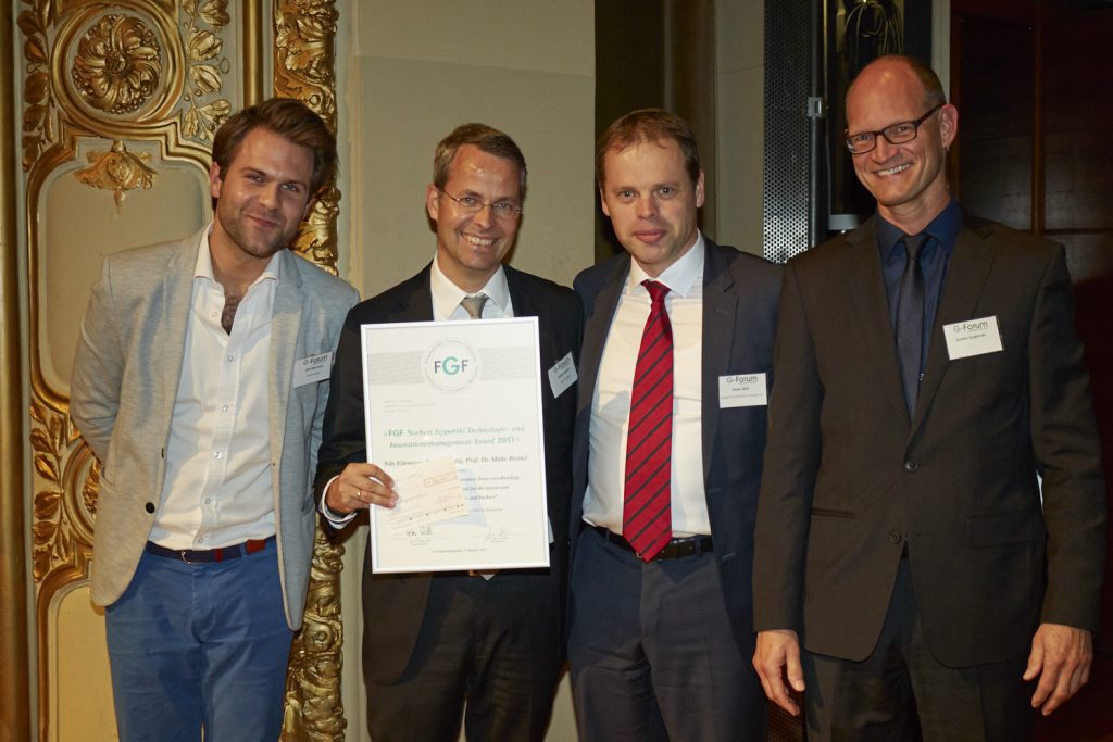 Nils Eiteneyer, David Bendig und Malte Brettel von der RWTH Aachen mit ...